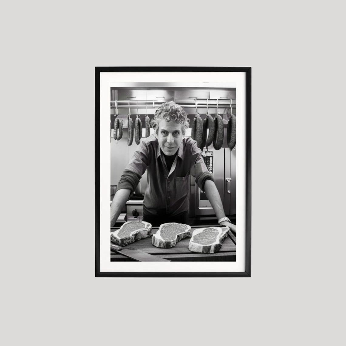Anthony Bourdain Photography Kitchen Wall Art, Stretched Canvas ...
