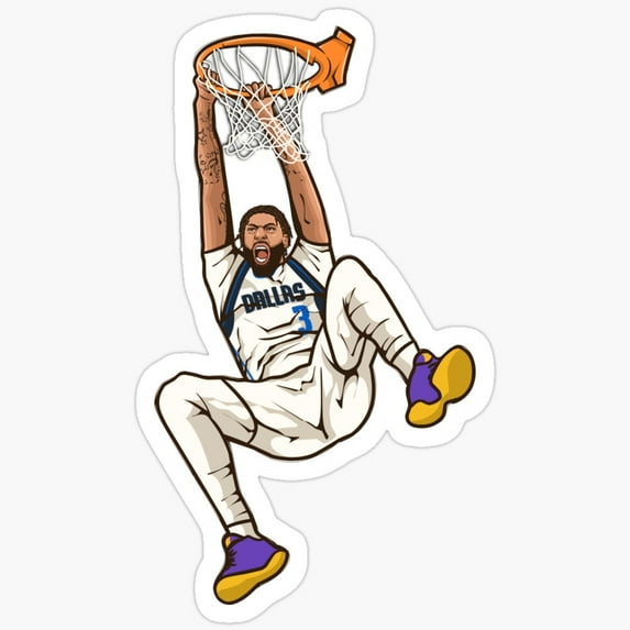Anthony Davis Dallas Dunk Sticker Phone Decal Water Bottle Stickers Car ...