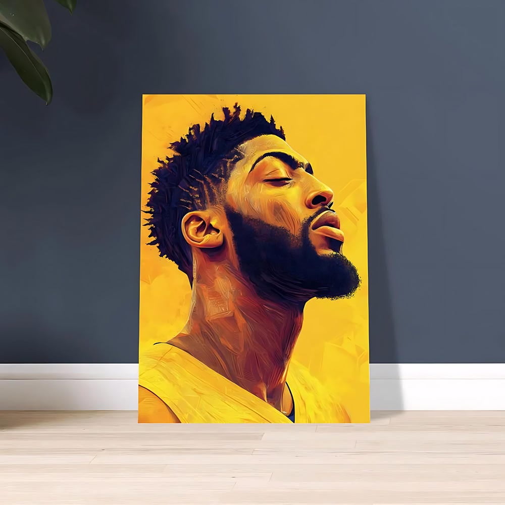 Anthony Davis Poster, Anthony Davis, Basketball Poster, Basketball Art ...