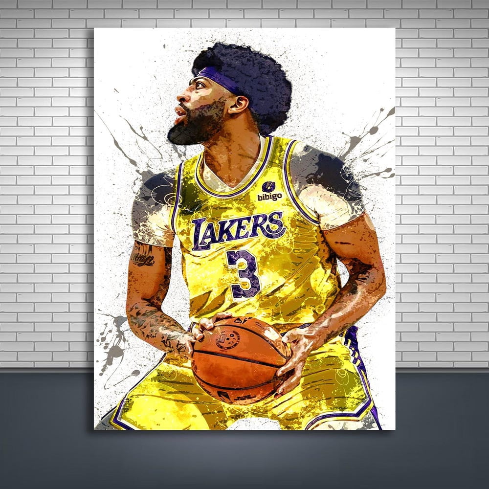 Anthony Davis Poster, Los Angeles basketball team, sport poster, Man ...