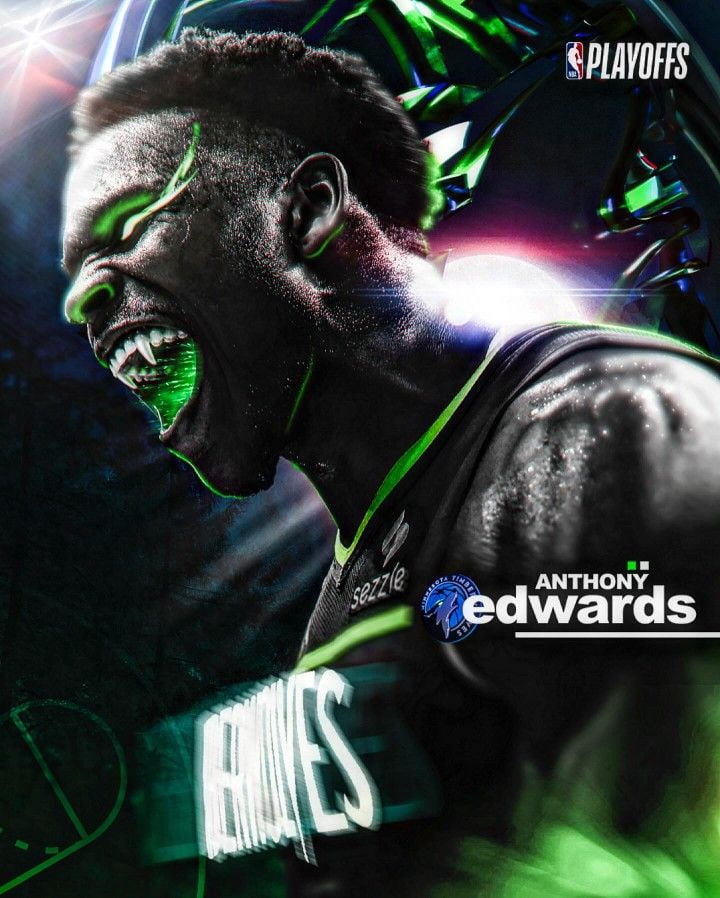 Anthony Edwards All NBA Poster Minnesota Timberwolves Star Moment Wall ...