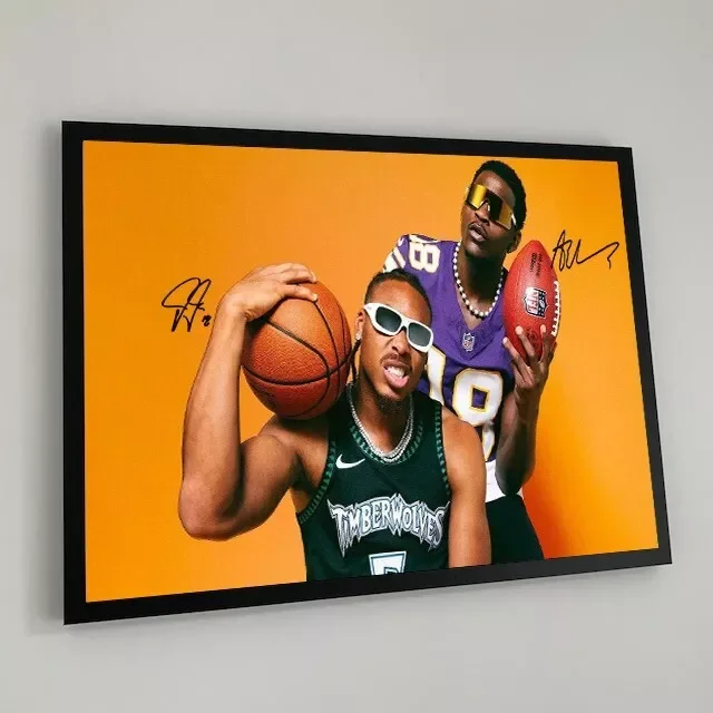 Anthony Edwards And Justin Jefferson Minnesota’s Coldest Poster ...