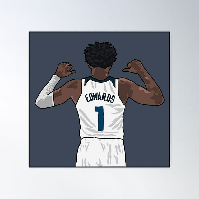 Anthony Edwards Back-To Poster Wall Art, Modern Wall Decor For Living ...