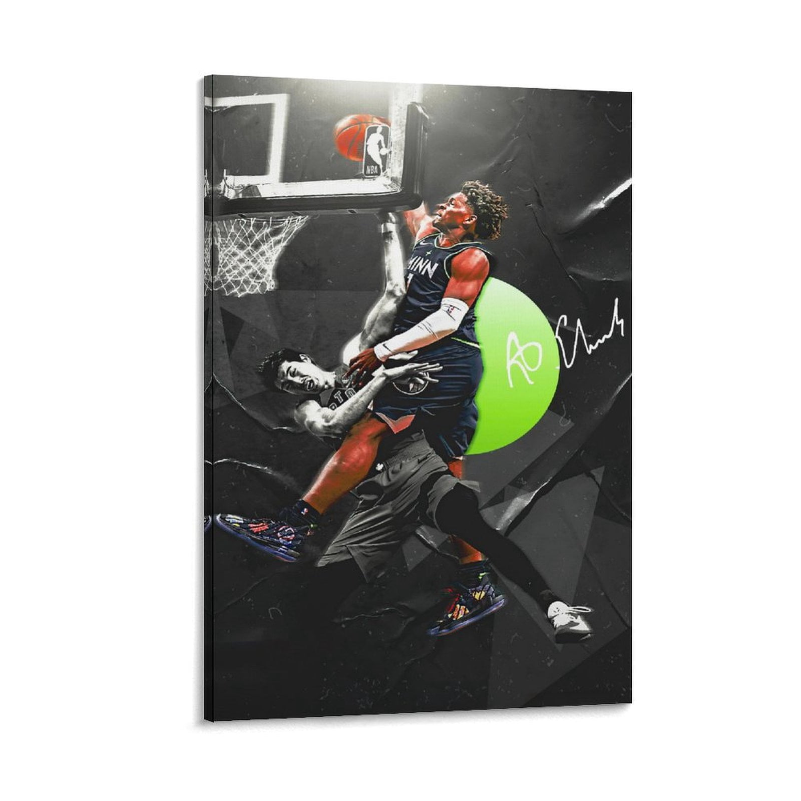 Anthony Edwards Basketball Player Poster (24) Canvas Poster Wall Art ...