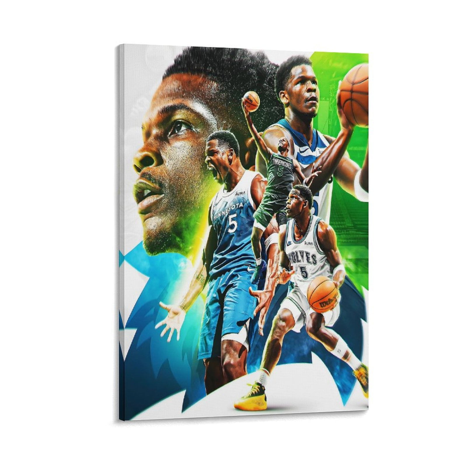 Anthony Edwards Basketball Player Poster (25) Posters Wall Art Painting ...