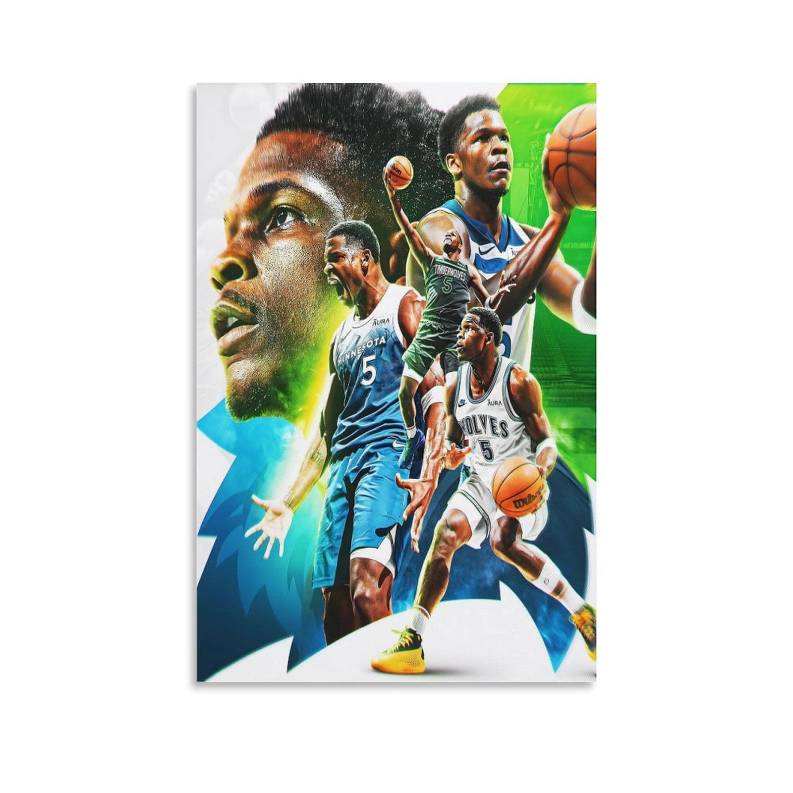 Anthony Edwards Basketball Player Poster (25) Room Aesthetic Poster ...