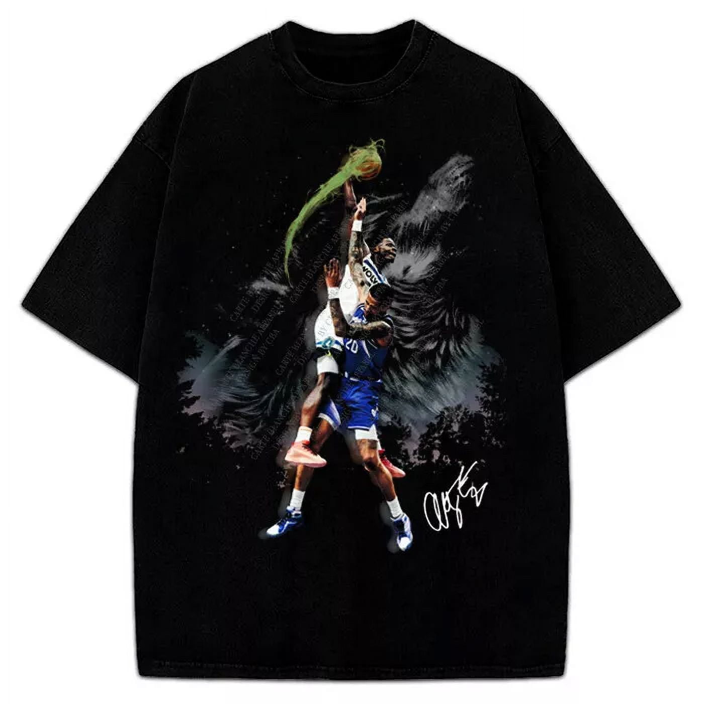 Anthony Edwards Howling Wolves Dunk Graphic T-Shirt Hot Trending Shirt ...