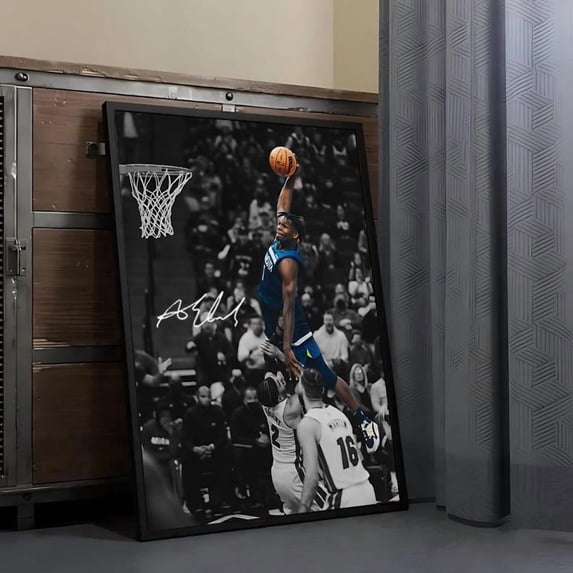 Anthony Edwards NBA Basketball Wall Art - High-Definition Poster 24x36 ...