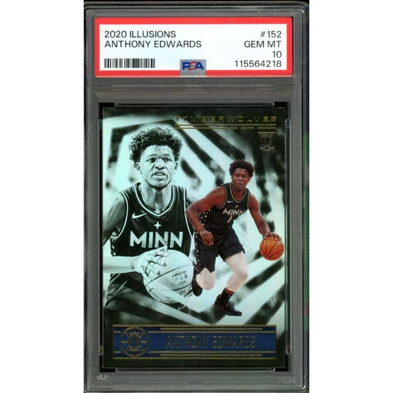 Anthony Edwards Rookie Card 2020-21 Illusions #152 PSA 10 - Walmart.com