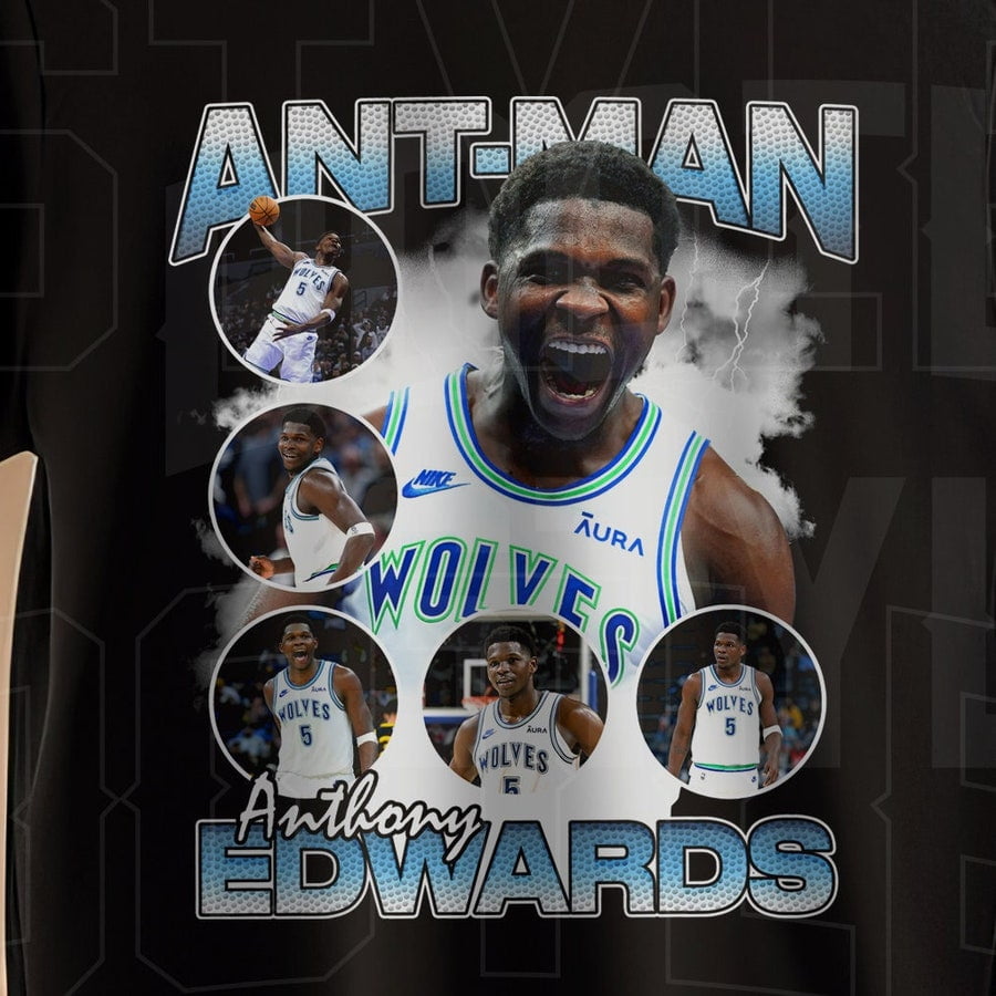 Anthony Edwards Shirt for Men Women Vintage Basketball Shirt Bootleg T ...