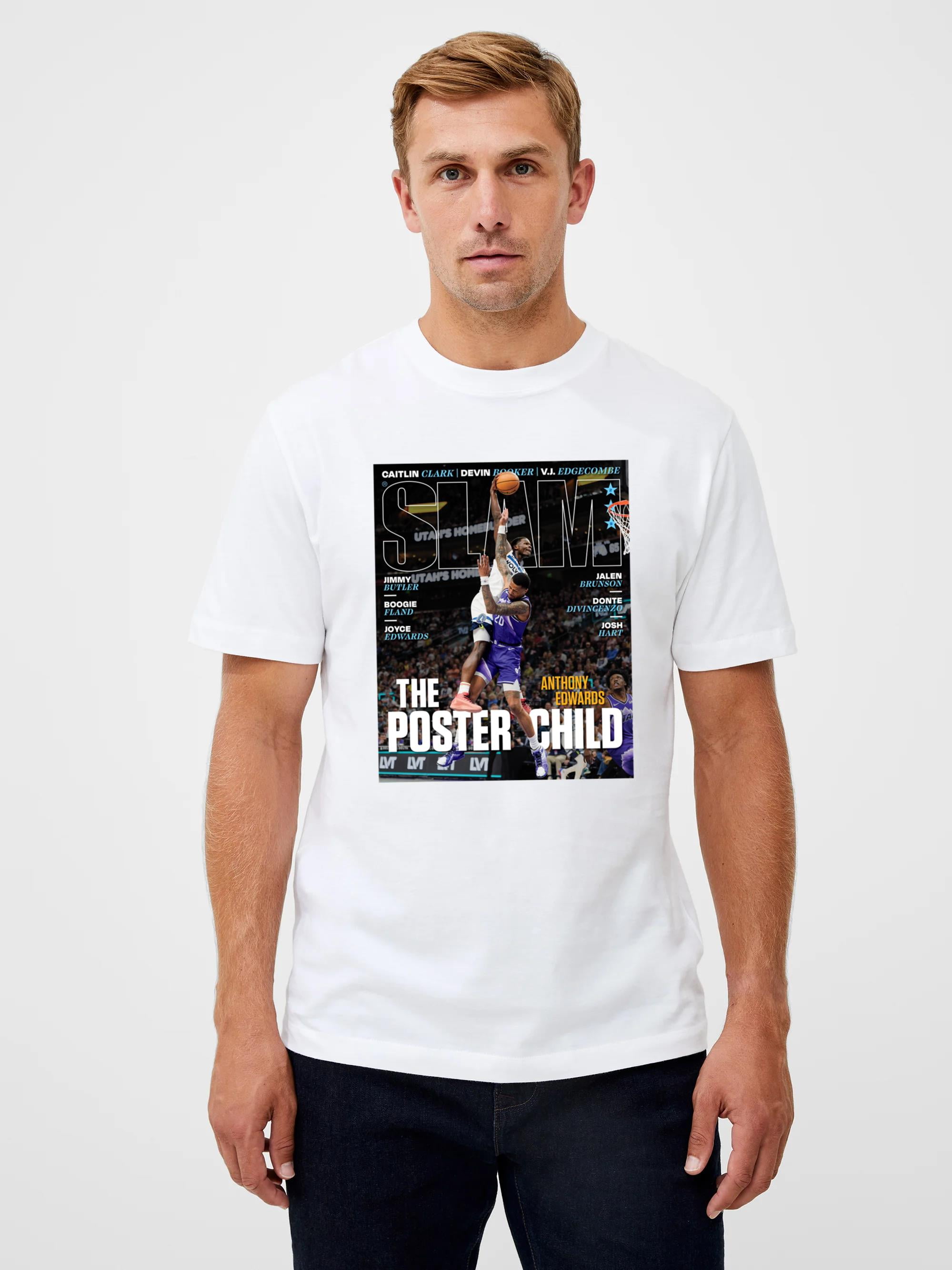 Anthony Edwards Slam Unisex tee, for men & women, up to size 5XL ...