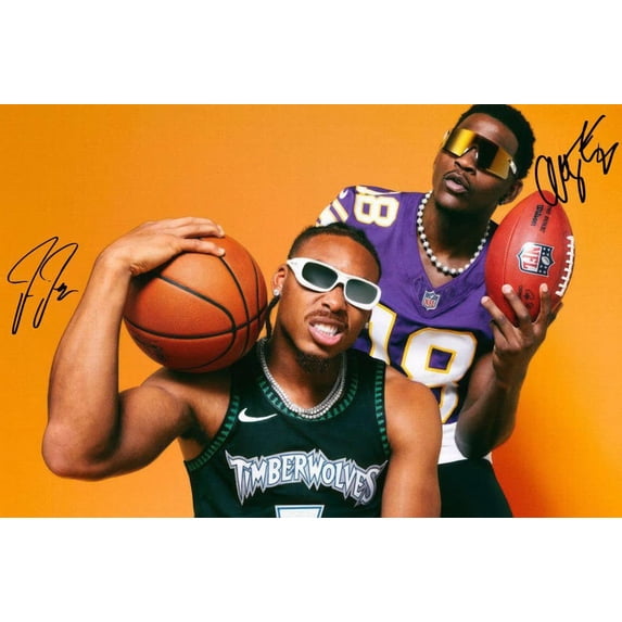 Anthony Edwards and Justin Jefferson Minnesota's Coldest Sports Poster ...