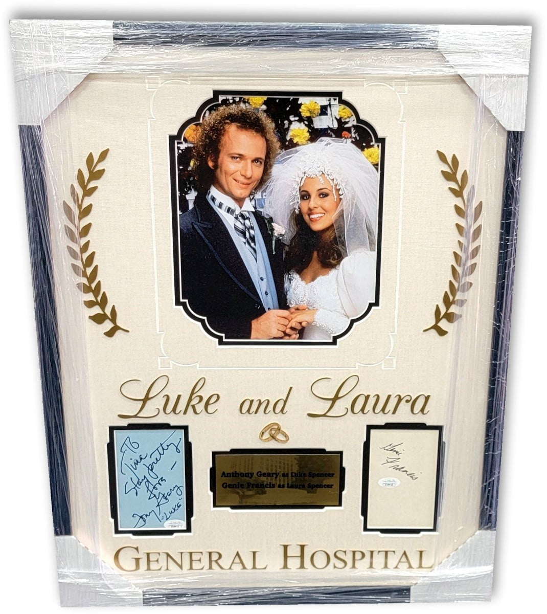 Anthony Geary Genie Francis Signed Autograph Framed Collage General ...