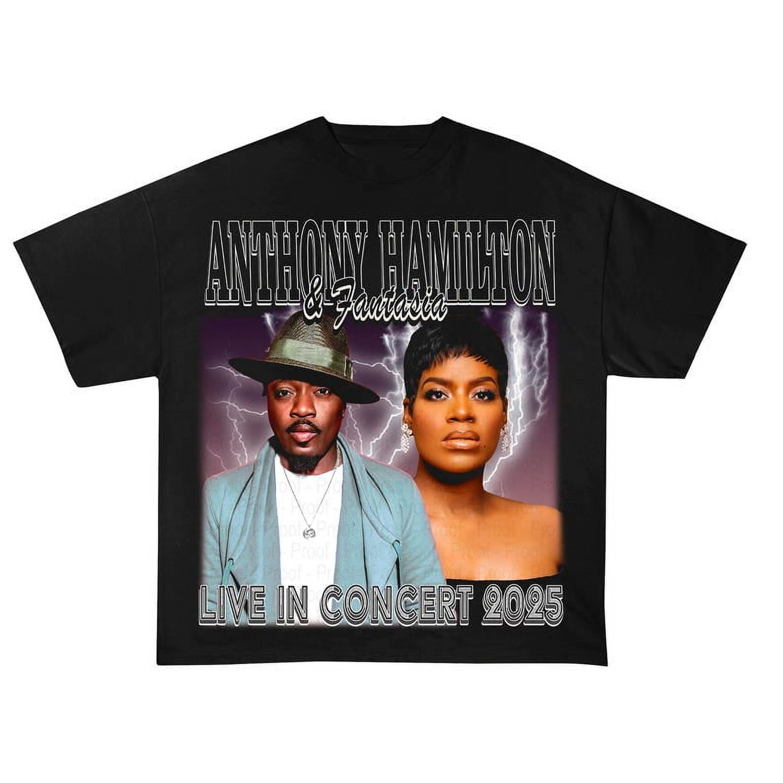 Anthony Hamilton and Fantasia 2025 Shirt, Live in Concert Fans Merch ...