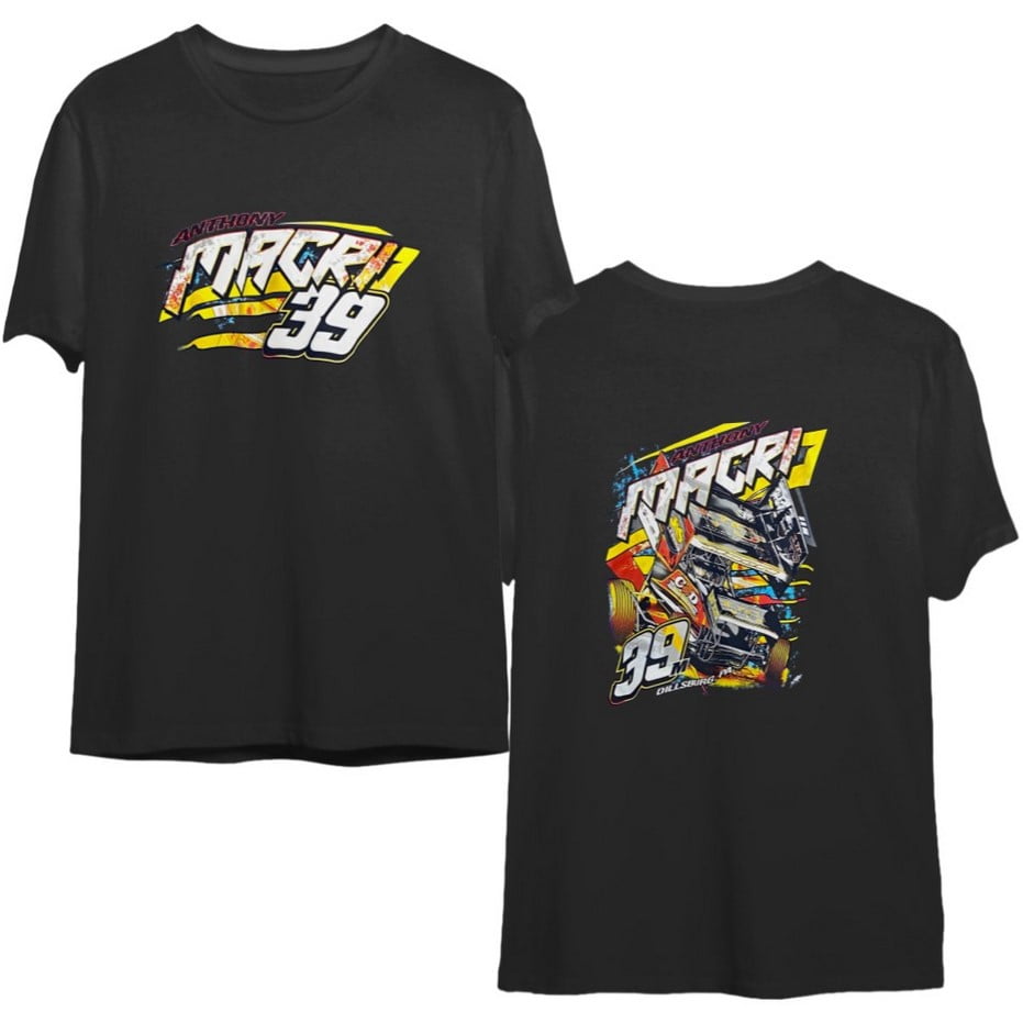 Anthony Macri Sprint Car Dirt Track Racing Graphic T-shirt - Walmart.com
