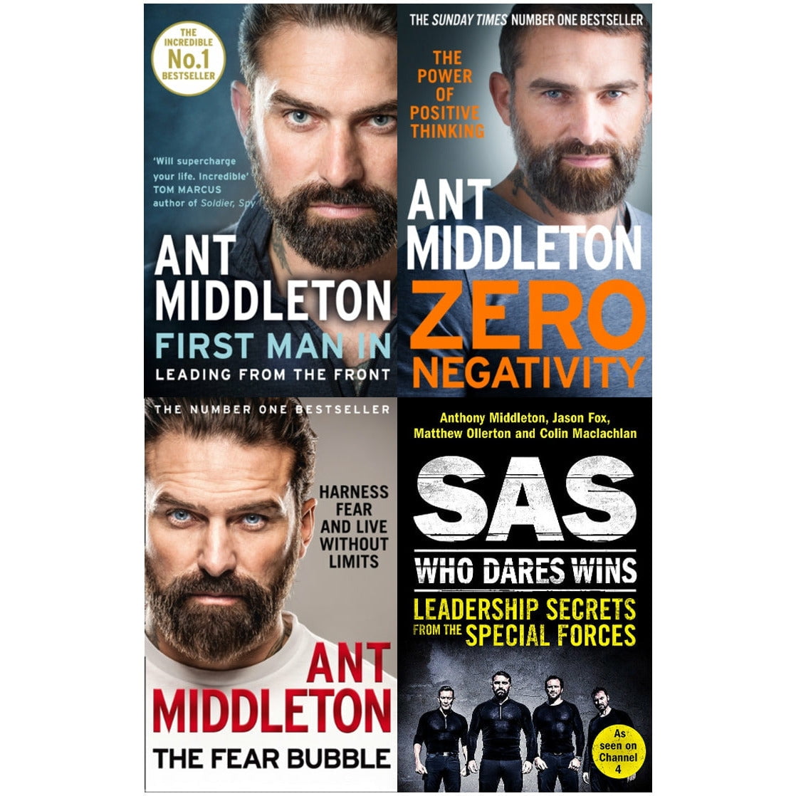 Anthony Middleton Life, Leadership Lessons 4 Books Set SAS: Who Dares ...