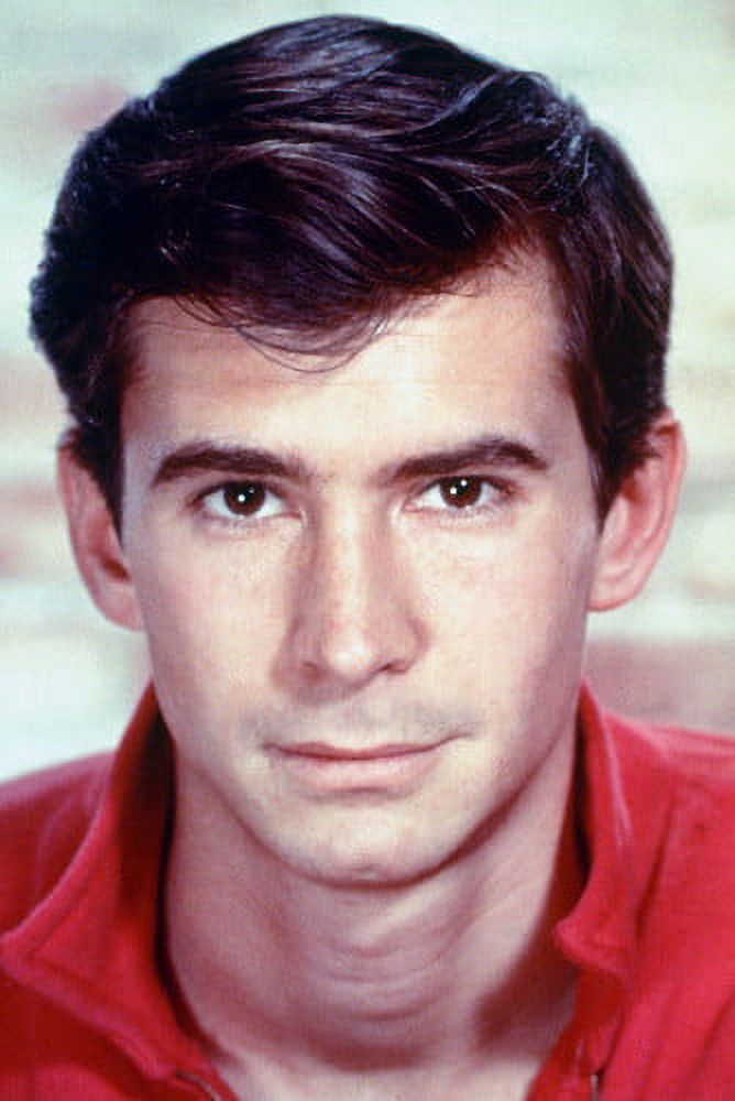 Anthony Perkins In Red Shirt 1950's Color 24X36 Poster - Walmart.com
