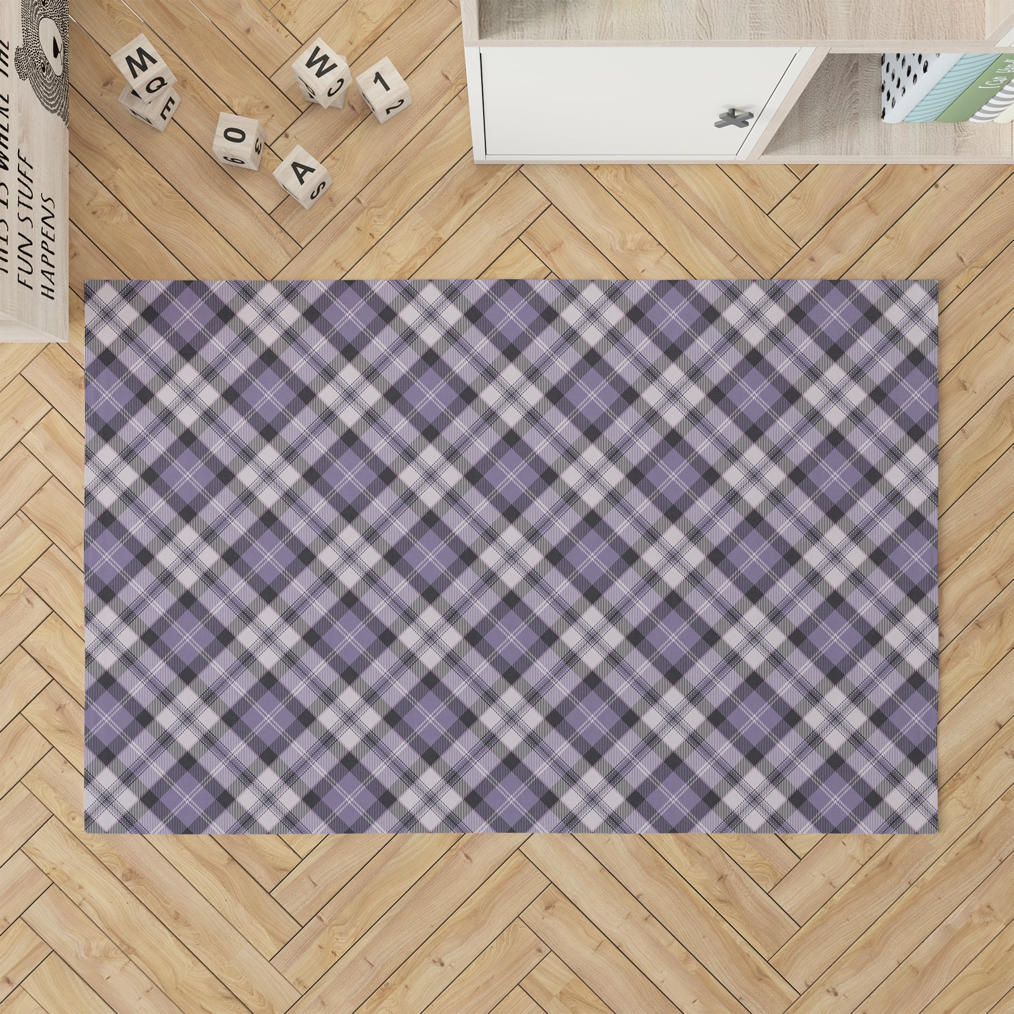 Anthony Plaid Purple Kids Play Mat - Walmart.com