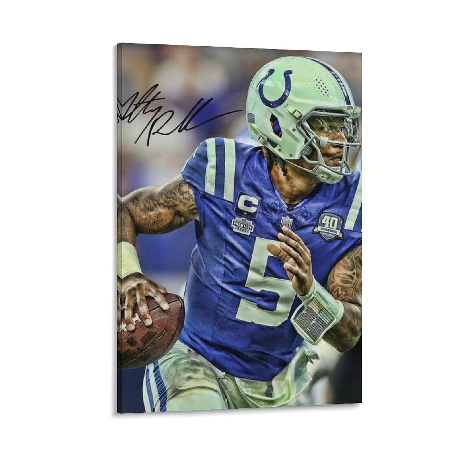 Anthony Richardson Canvas Poster Posters Art Print Wall Photo Paint ...