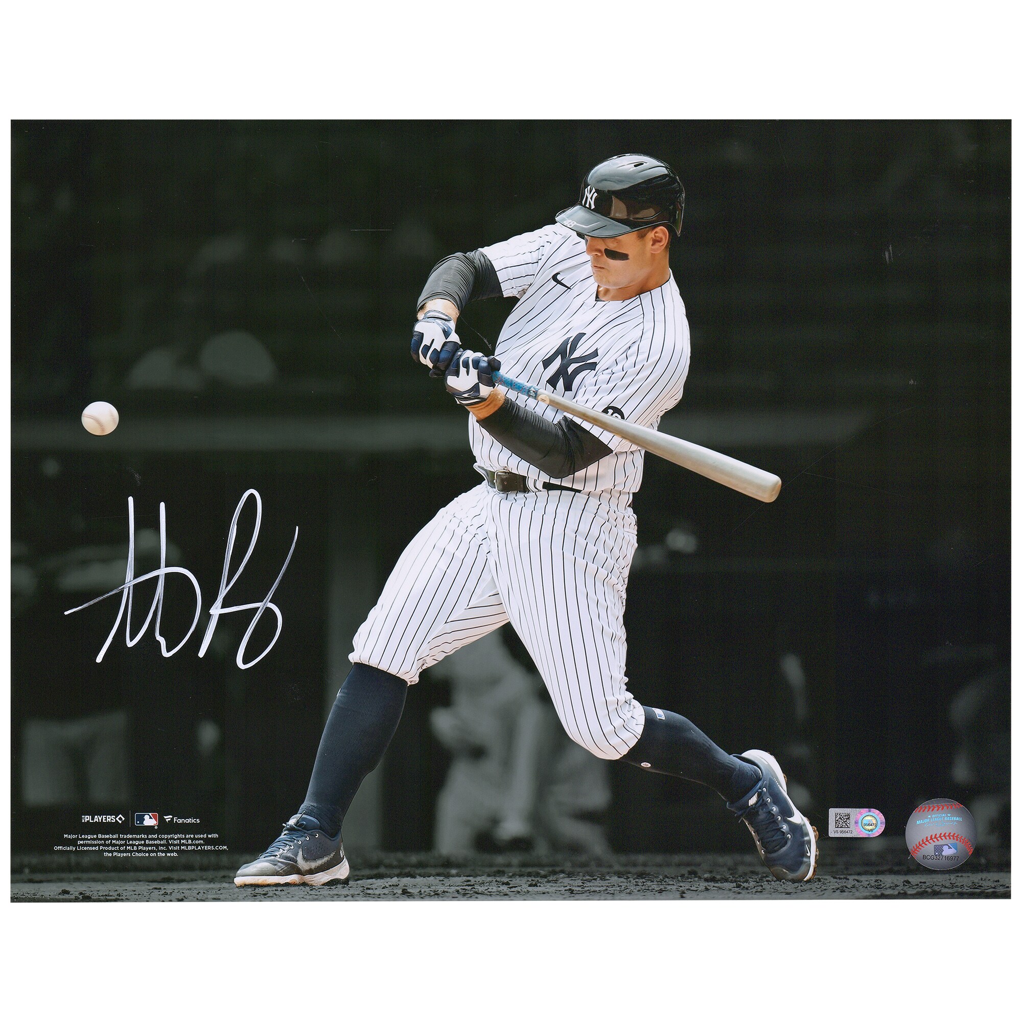 Anthony Rizzo New York Yankees Autographed 11" x 14" Batting Spotlight ...