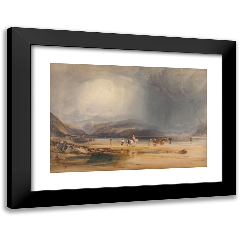 Anthony Vandyke Copley Fielding 14x11 Black Modern Framed Museum Art ...