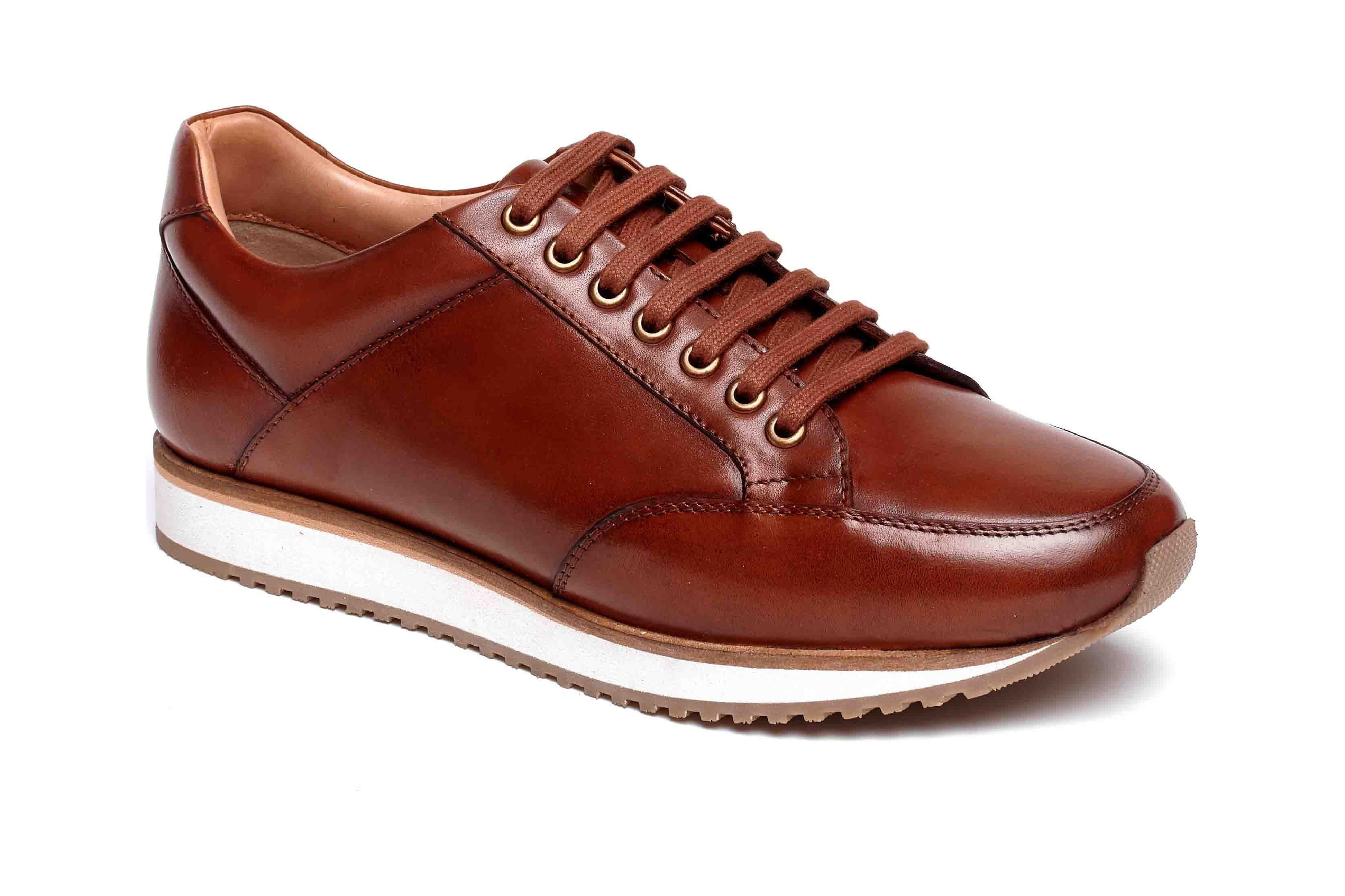 Anthony Veer Barack Court Sneakers for Men | Calfskin Leather Upper ...