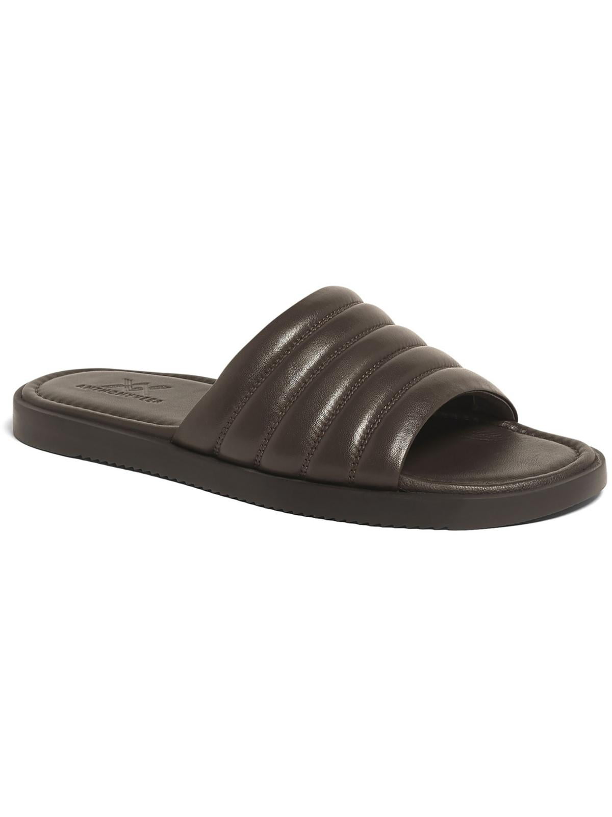 Anthony Veer Mens Key West Slide Leather Slide Sandals - Walmart.com