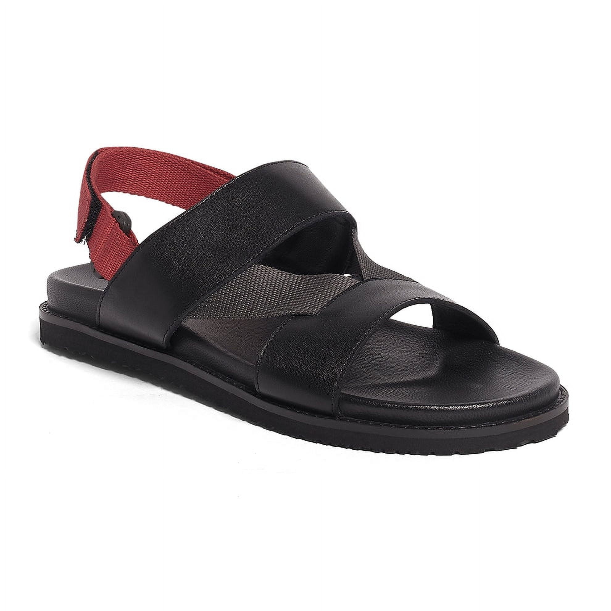 Anthony Veer Mens Malibu Leather Comfort Sandal - Walmart.com