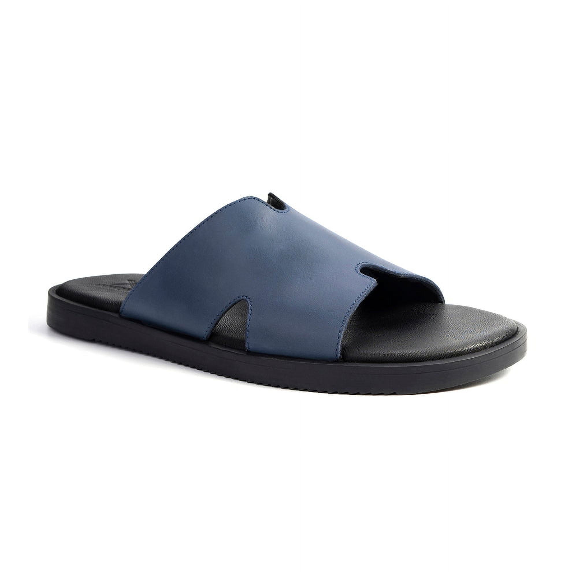 Anthony Veer Mens Marrkesh Leather Comfort Slide - Walmart.com