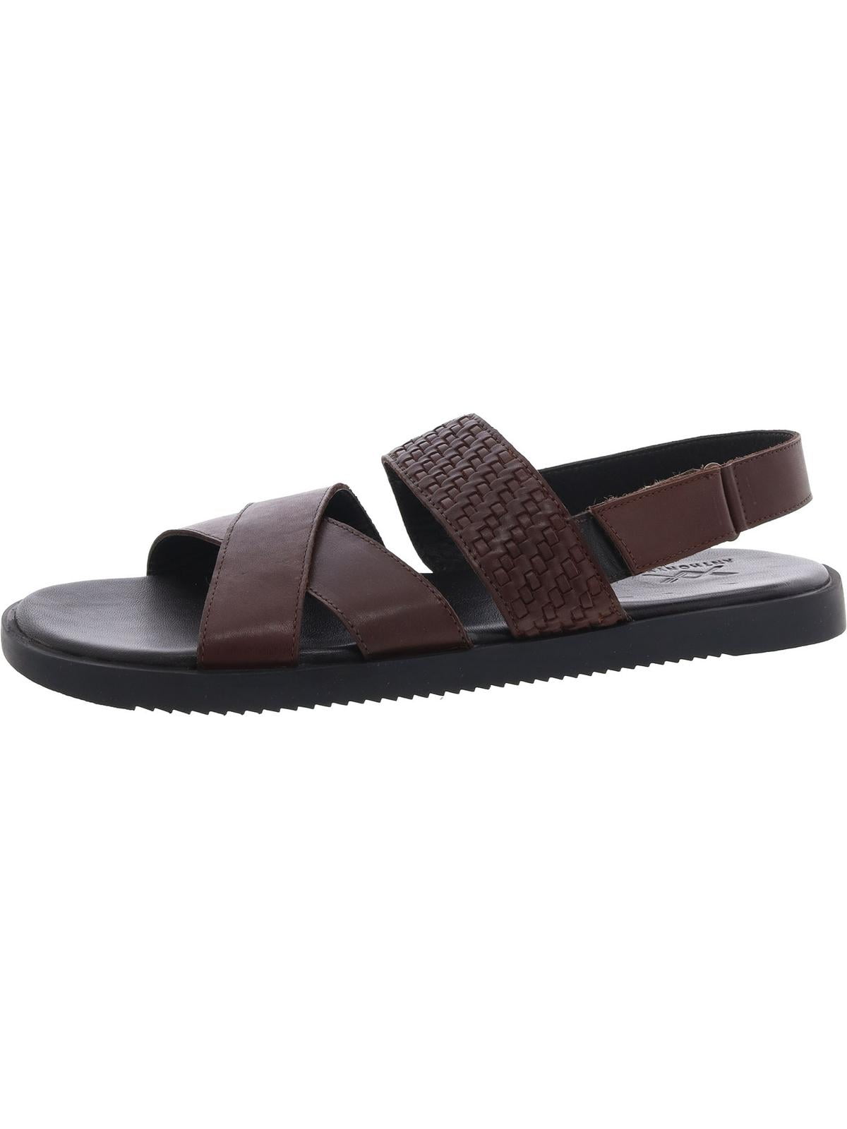Anthony Veer Mens Mumbai Leather Slingback Slide Sandals - Walmart.com