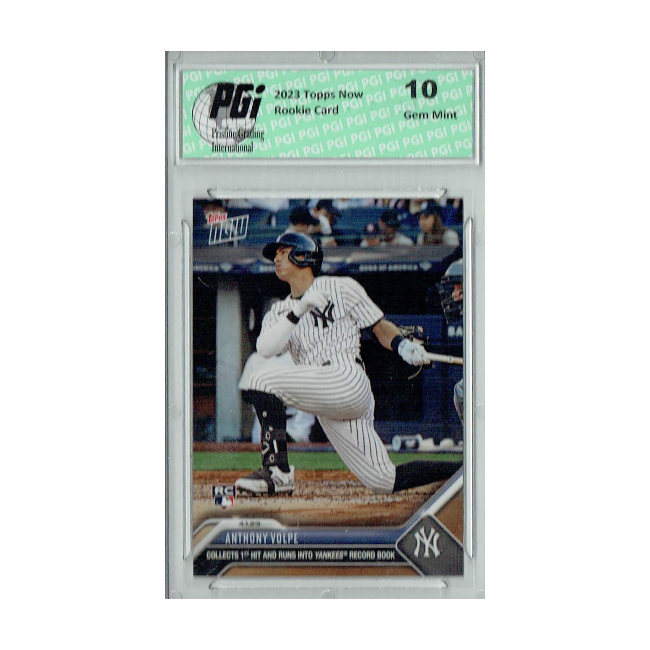 Anthony Volpe 2023 Topps Now #22 New York Yankees Rookie Card PGI 10 - Walmart.com