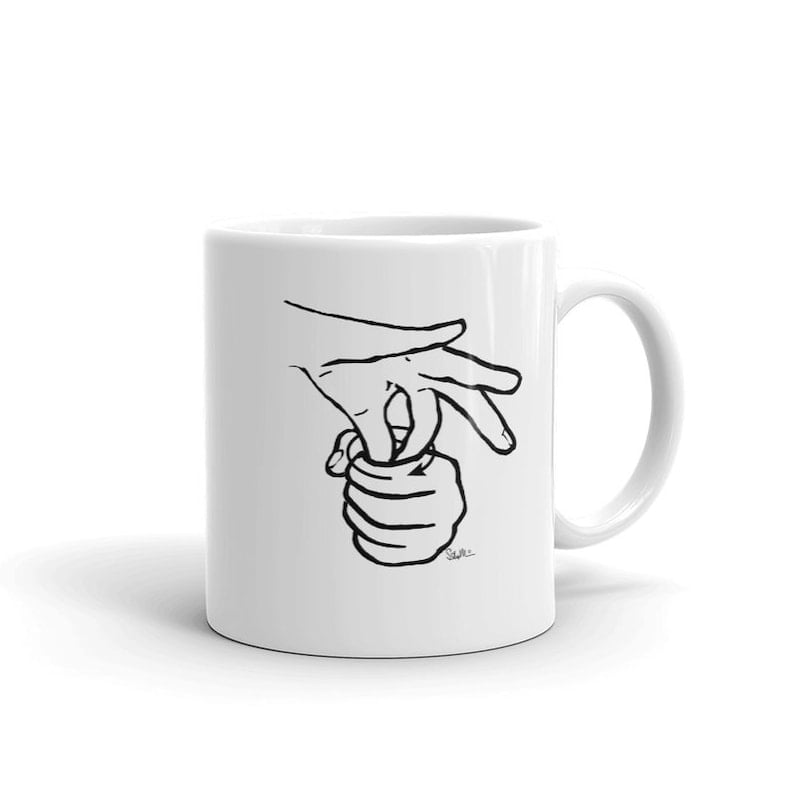 Anthony's A Tea Mug in White and Black - Walmart.com