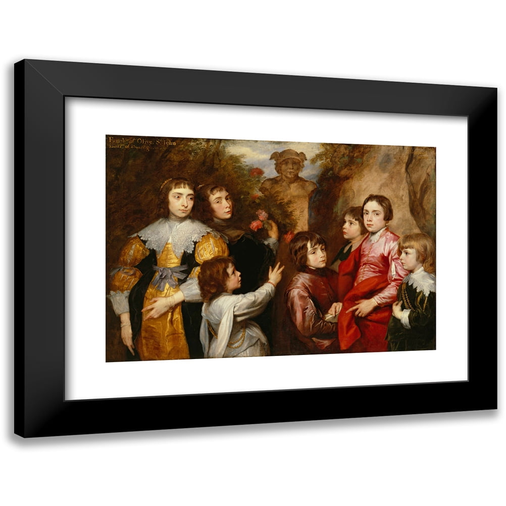 Anthony van Dyck 18x14 Black Modern Framed Museum Art Print Titled - A ...