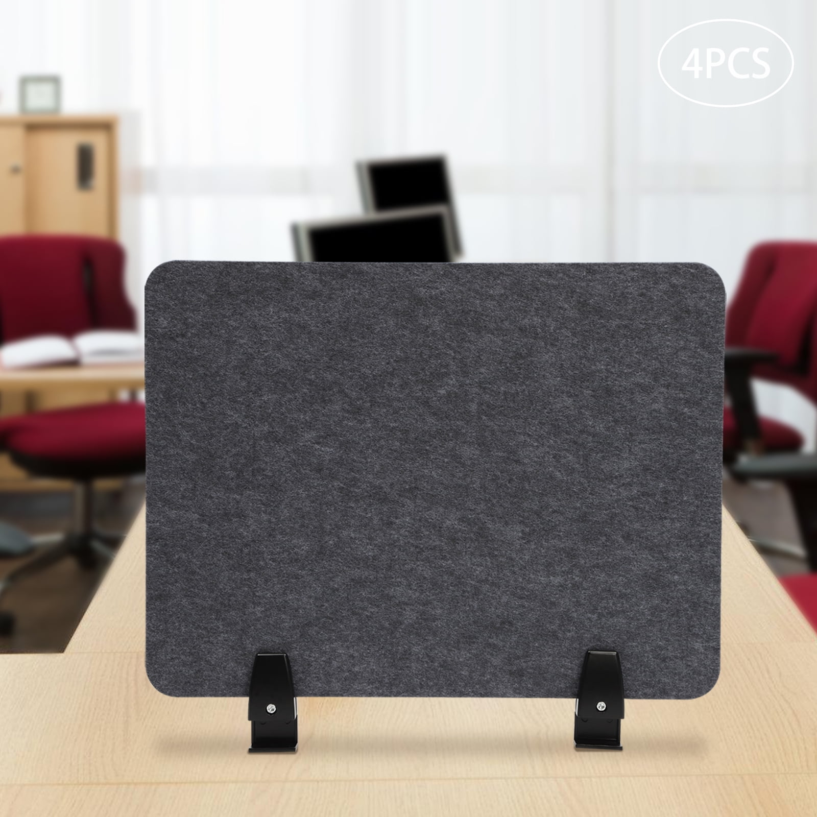Anthracite Grey Desktop Privacy Panel Set - Polyester Fiber 20.9*16in ...