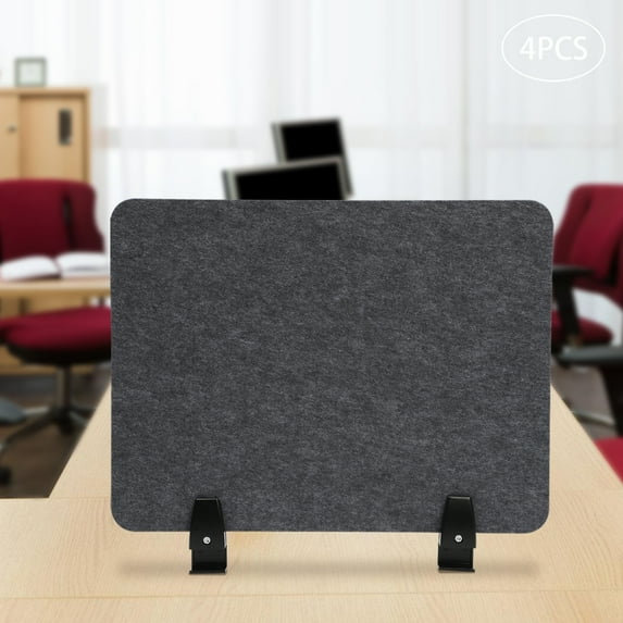 Anthracite Grey Desktop Privacy Panel Set - Polyester Fiber 20.9*16in ...