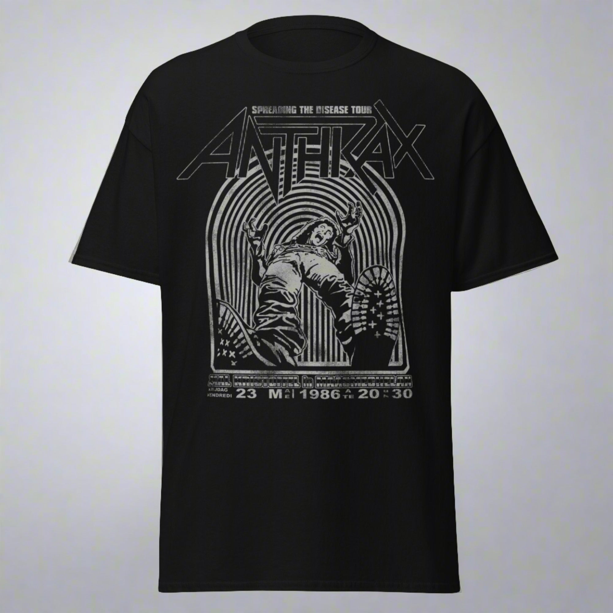Anthrax - 1986 Tour Jumbo Print Unisex T-Shirt - Black - 4XL - Walmart.com