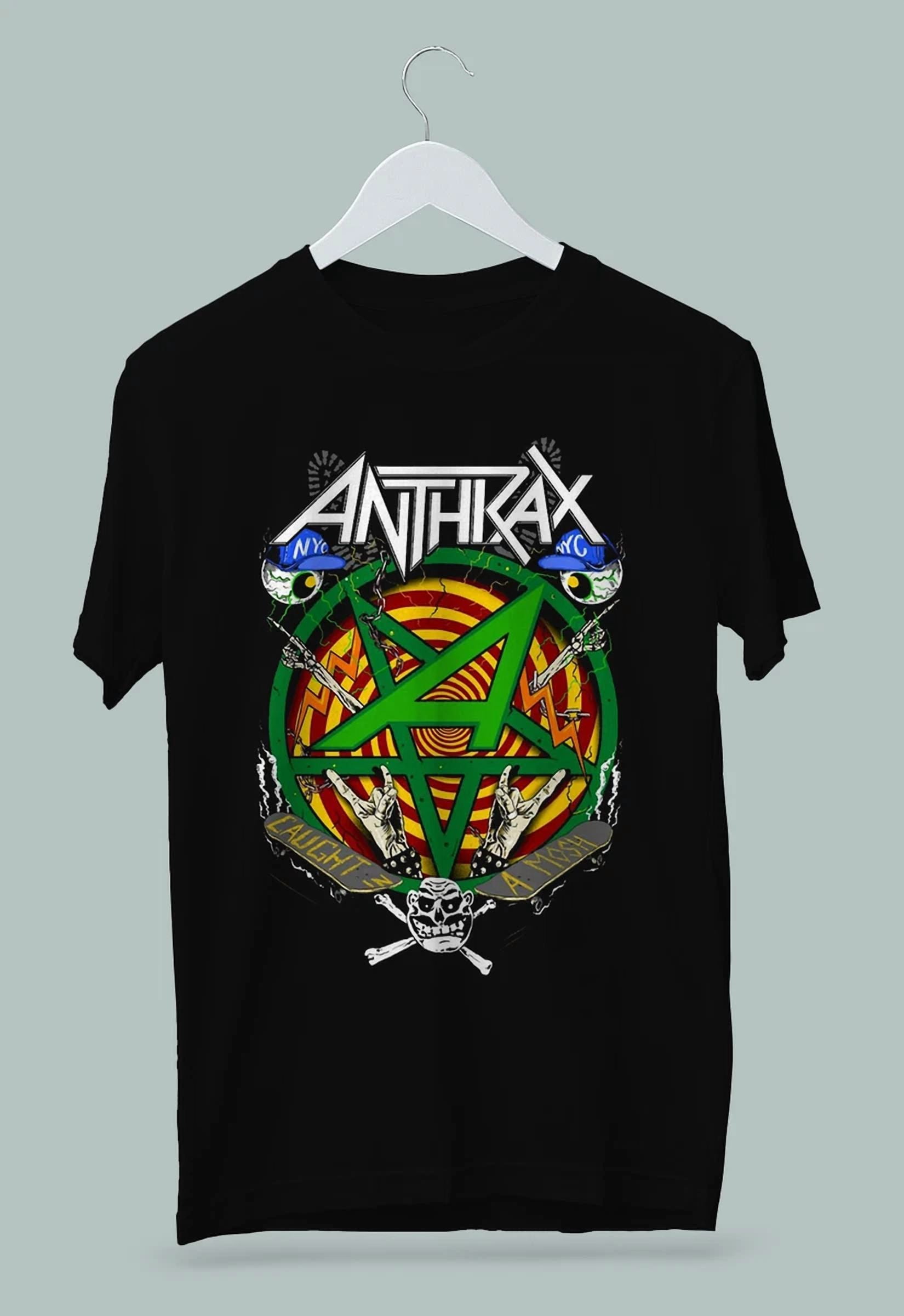Anthrax Caught In A Mosh T-shirt S-4XL A479 - Walmart.com