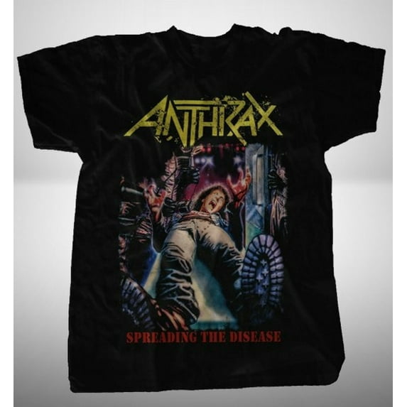 Anthrax Caught in a Mosh Band Tee Classic Metal Cotton Unisex Black ...