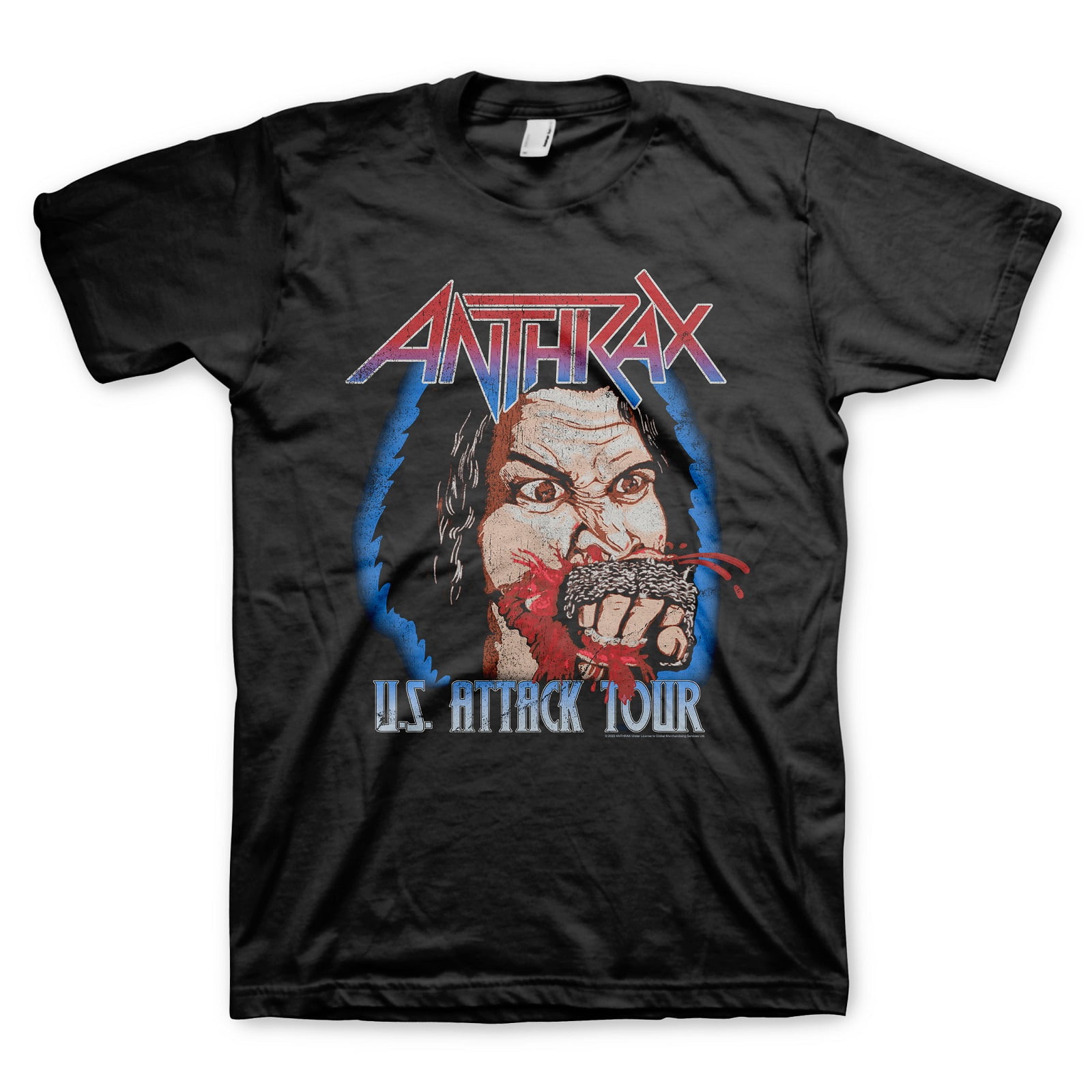 Anthrax Men's US Attack Tour T-Shirt Black Medium | Officially Licensed ...