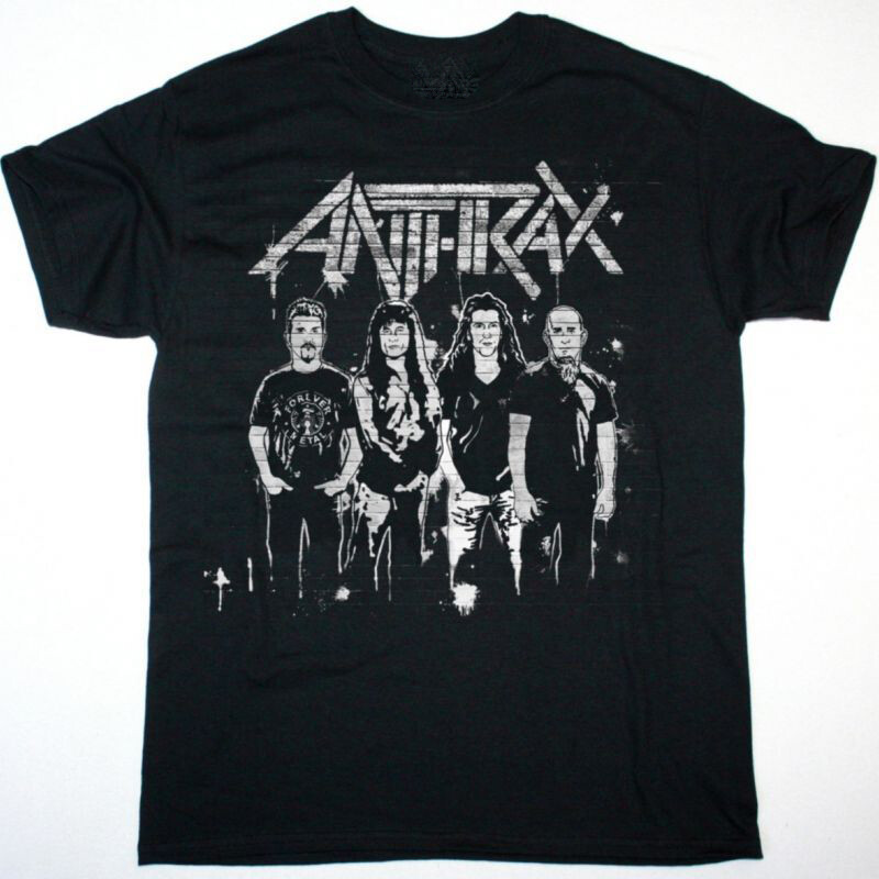 Anthrax Music Band Heavy Cotton All Size Unisex Short Sleeve Black ...
