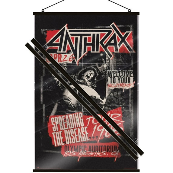 Anthrax - Music Poster (Spreading The Disease Tour 1986) (Size: 24" x ...