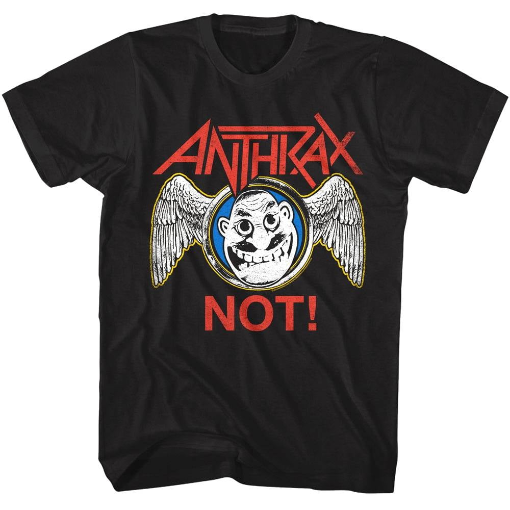 Anthrax Not Man Wings Men's T Shirt (Black, Big&TallXLT) - Walmart.com