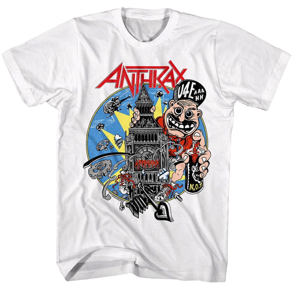 Anthrax Not Man Big Ben London Men's T Shirt Heavy Metal Concert Tour ...