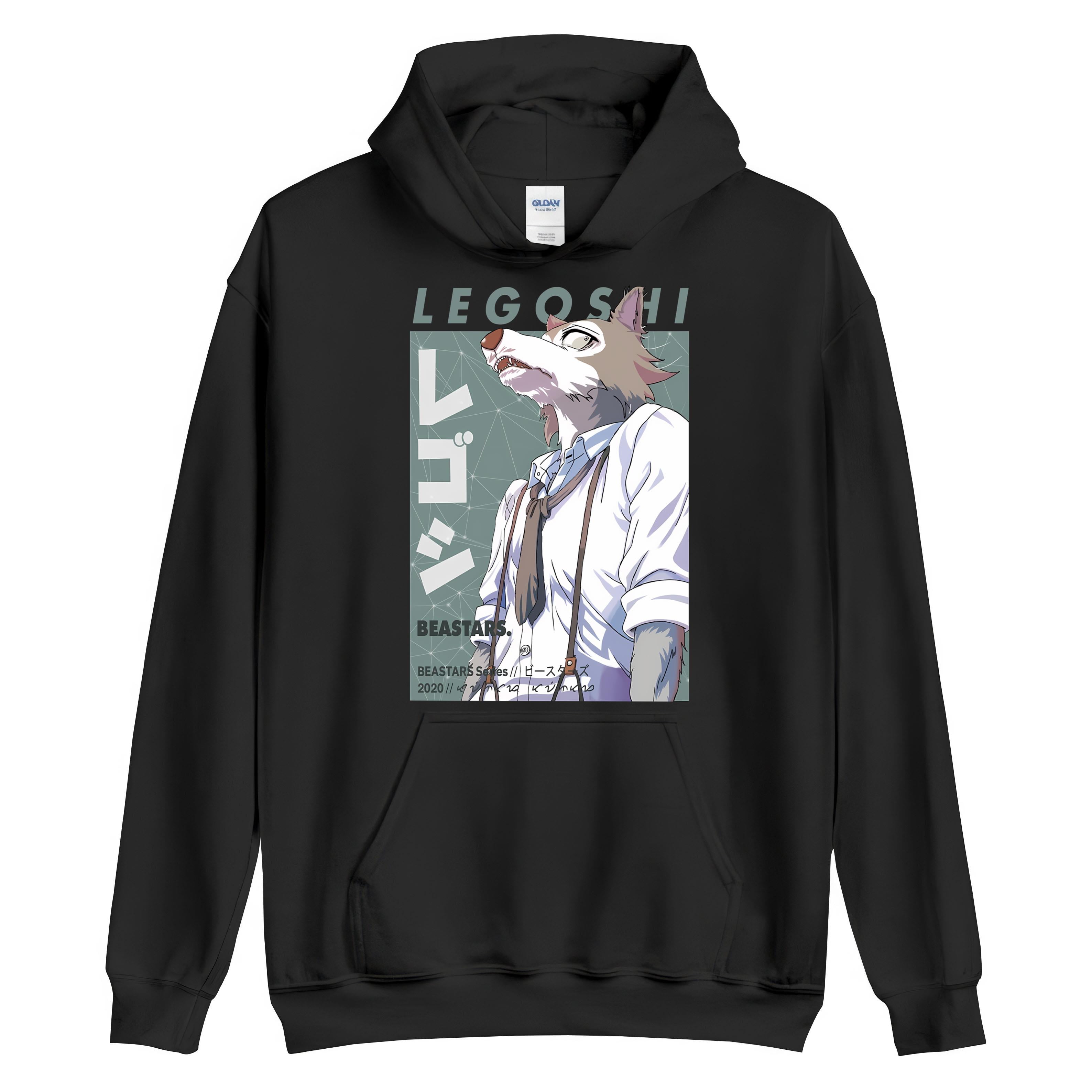 Anthro Wolf Anime Shirt Unisex, Japanese Art Style, Manga Fans Shirt ...