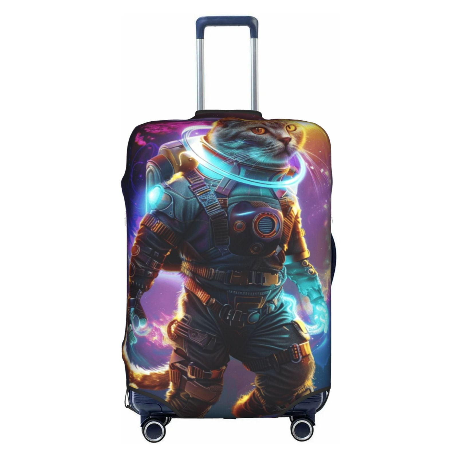 Anthropomorphic cat futuristic cosmic Trolley Case s All-inclusive ...