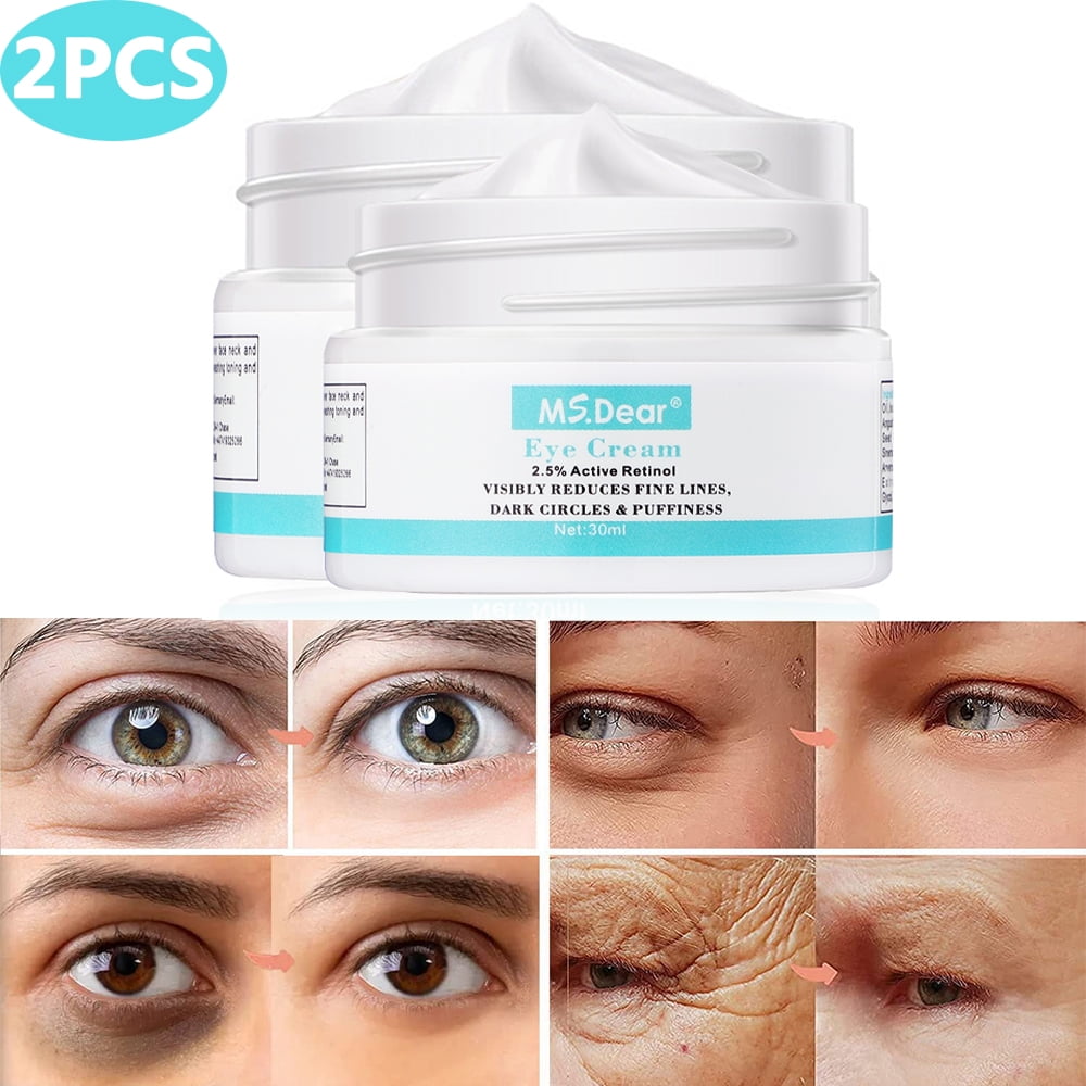 2Pcs Anti Aging Eye Cream, Rapid Reduction, Reduces Wrinkles, Puffiness ...