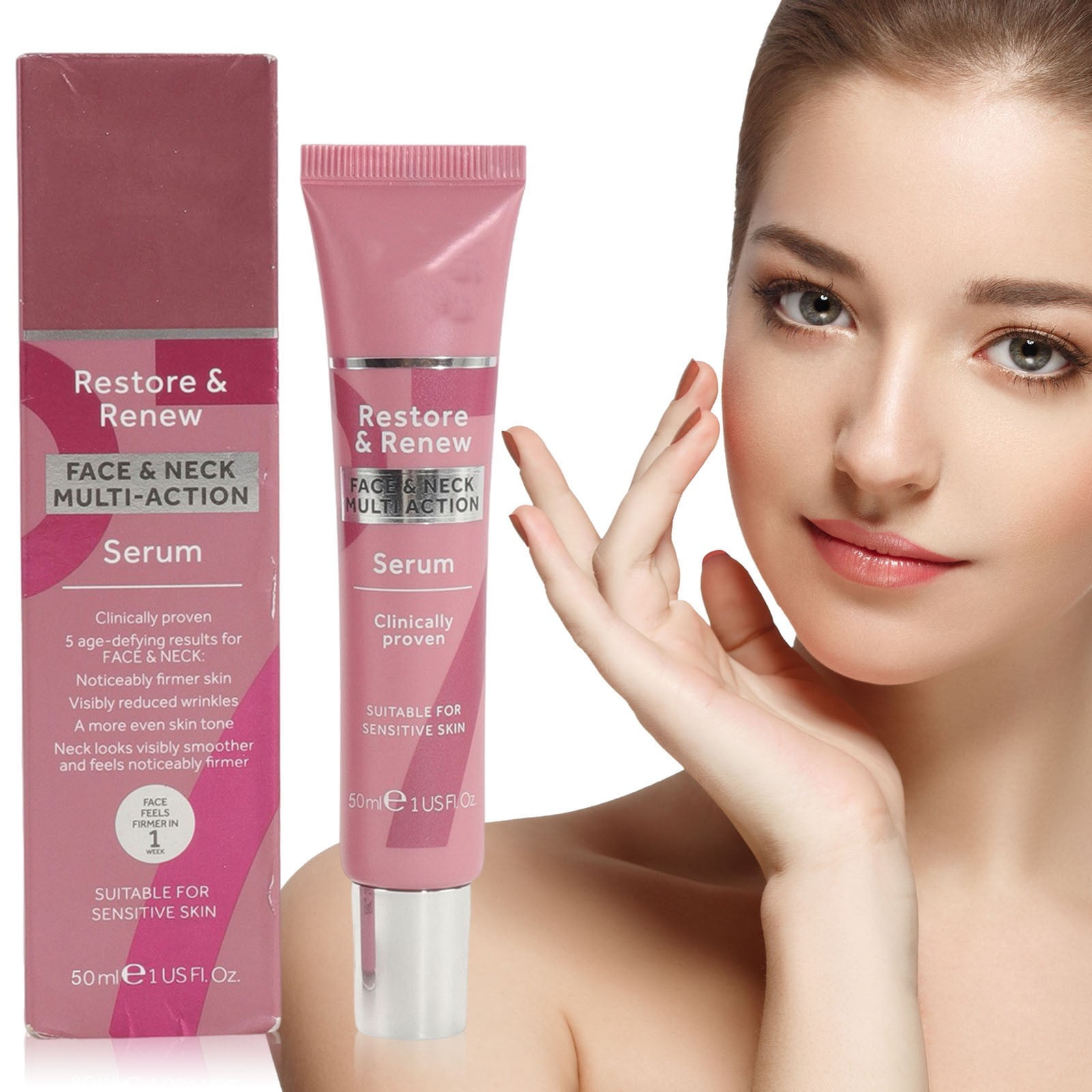 Anti-Aging Facial & Neck Essence - 50ml - Collagen Infused with ...