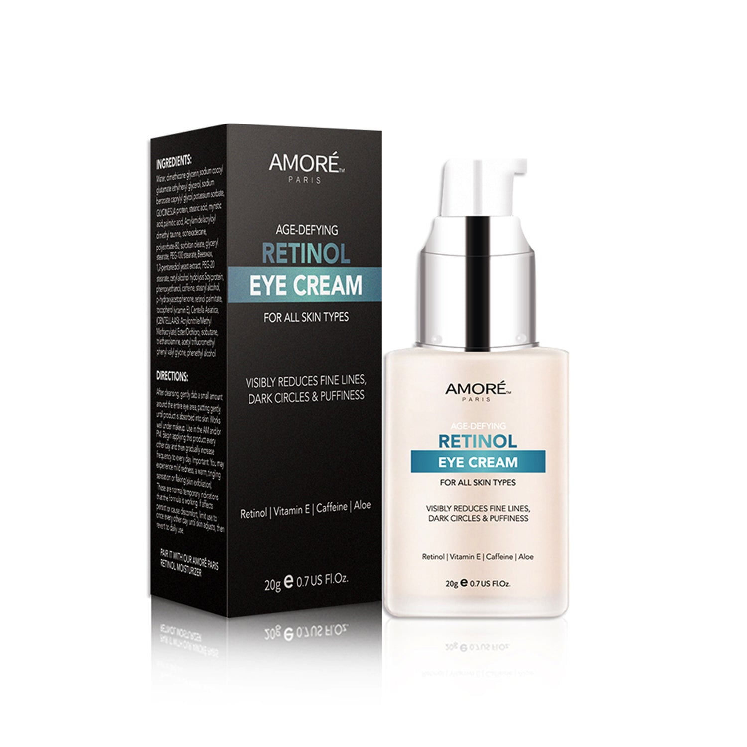 Anti Aging Soothing Retinol Eye Cream A With Aloe, Hyaluronic Acid ...