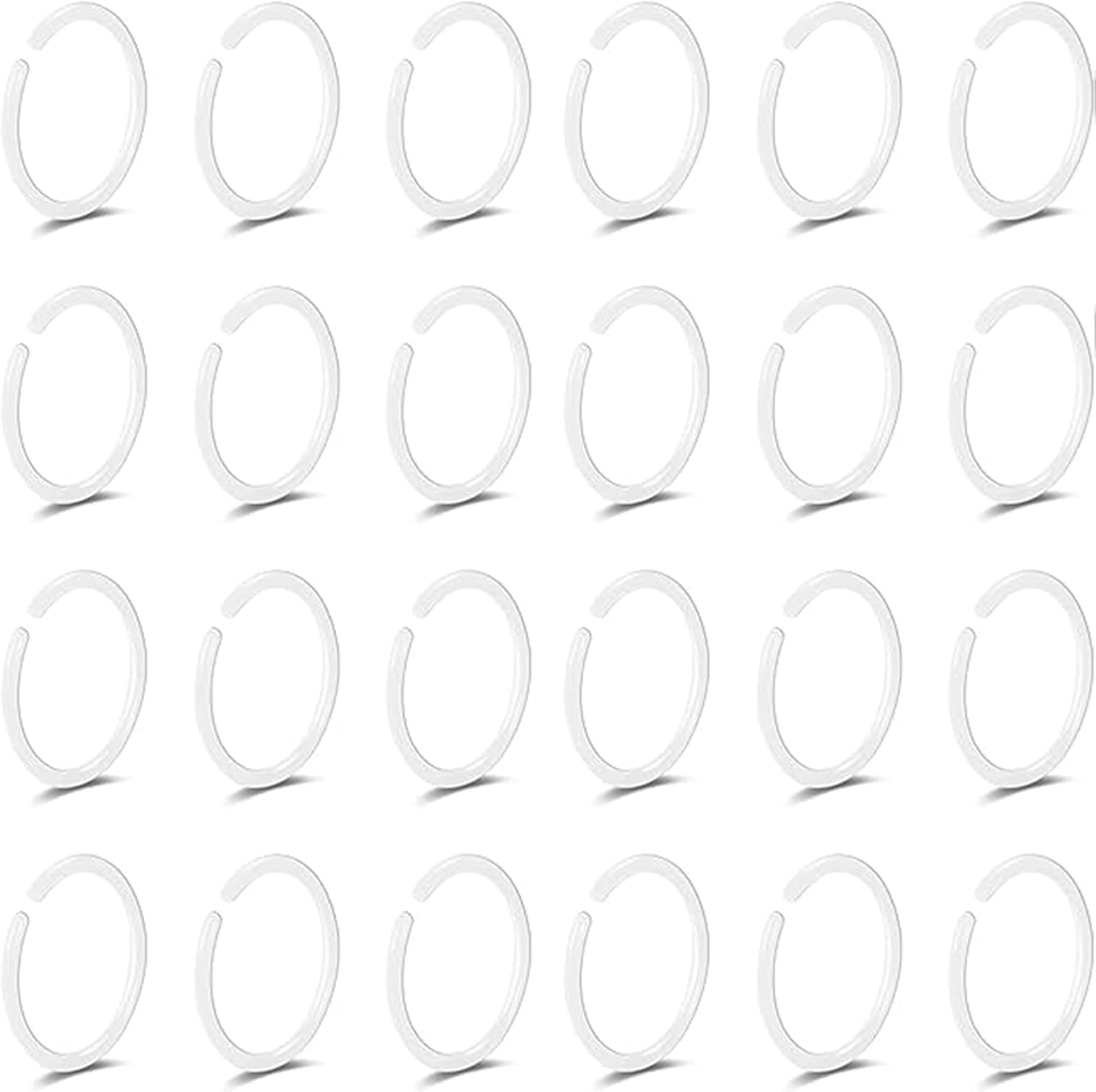 Anti-Allergy Plastic Hoop Ear Retainers, Unisex Nose Rings for ...