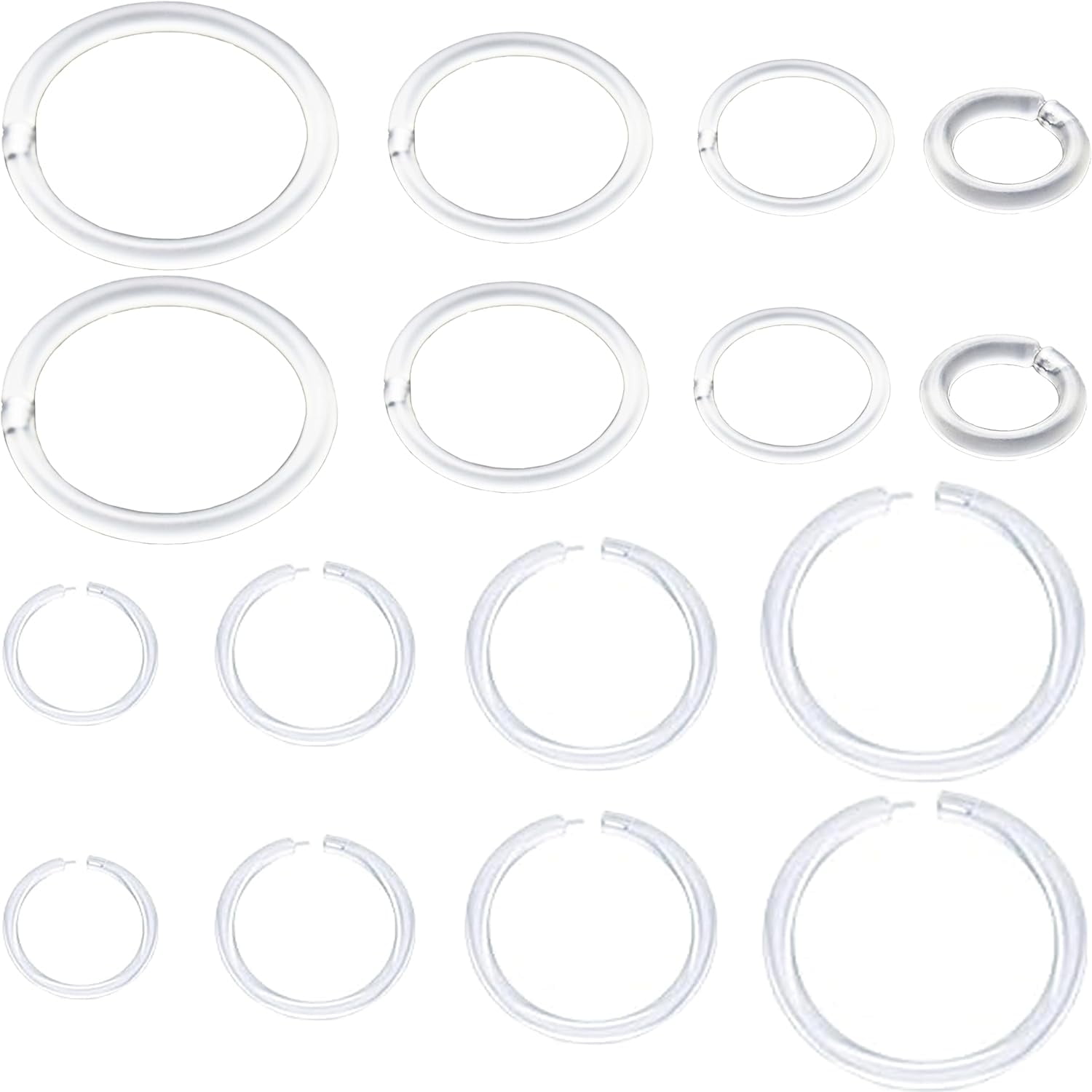 Anti-Allergy Pro Plastic Hoop Ear Retainers, Immaculate Nose Rings ...